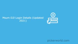 Msum D2l Login Details (Updated 2021)